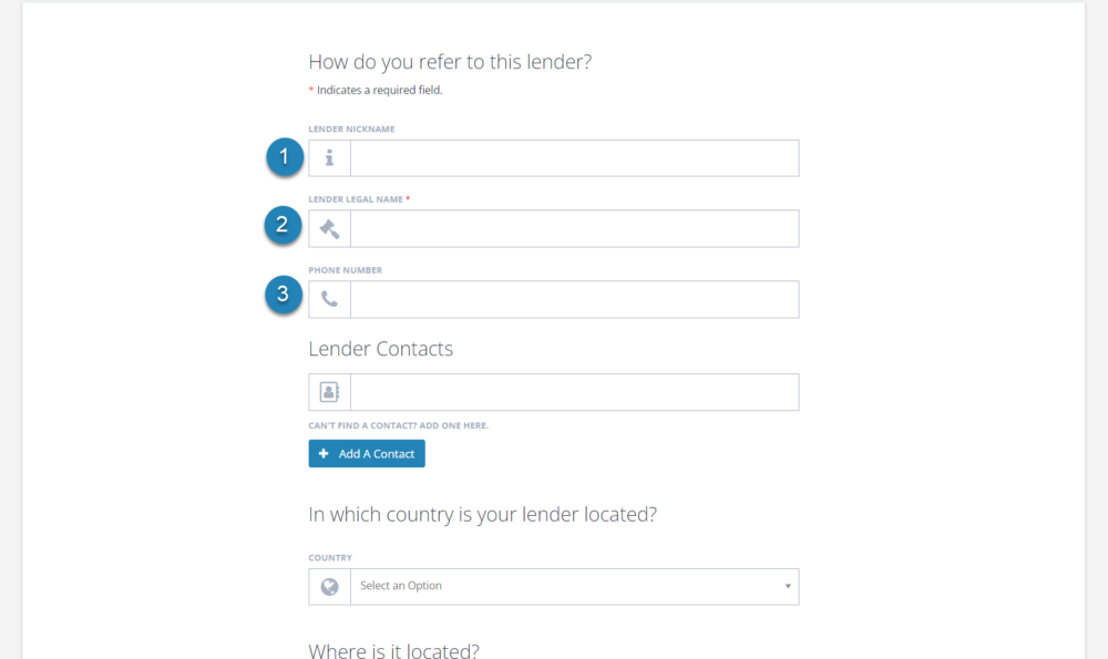 How to Add Lender Information in STRATAFOLIO