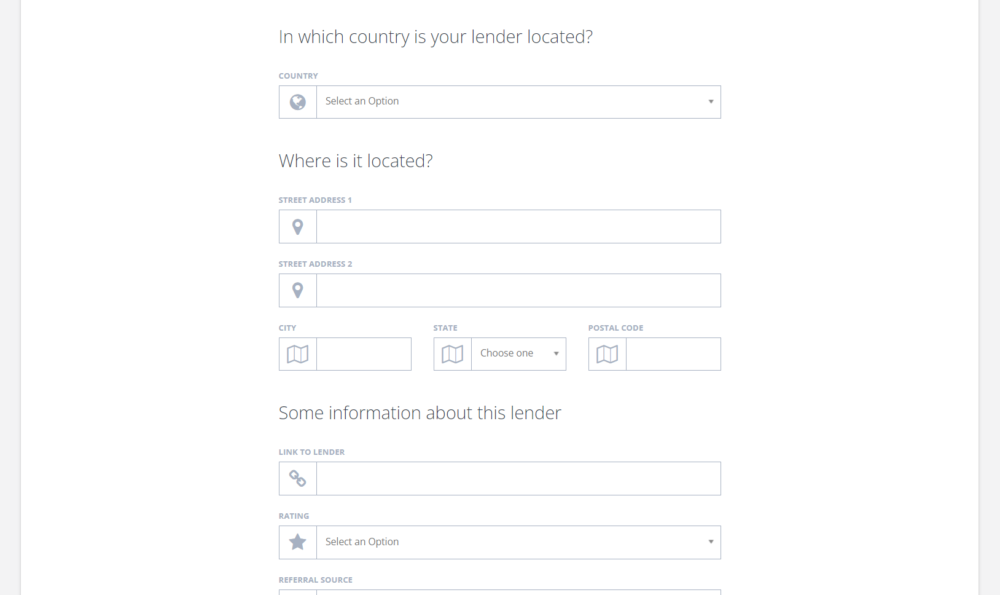 How to Add Lender Information in STRATAFOLIO
