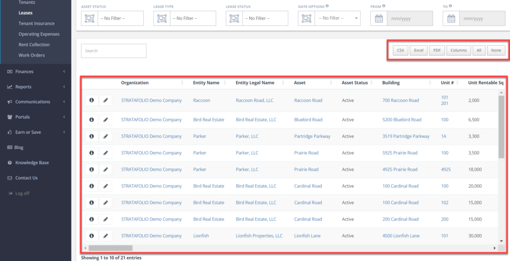 How to Use the STRATAFOLIO Lease Index - STRATAFOLIO