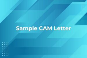 Sample CAM Letter